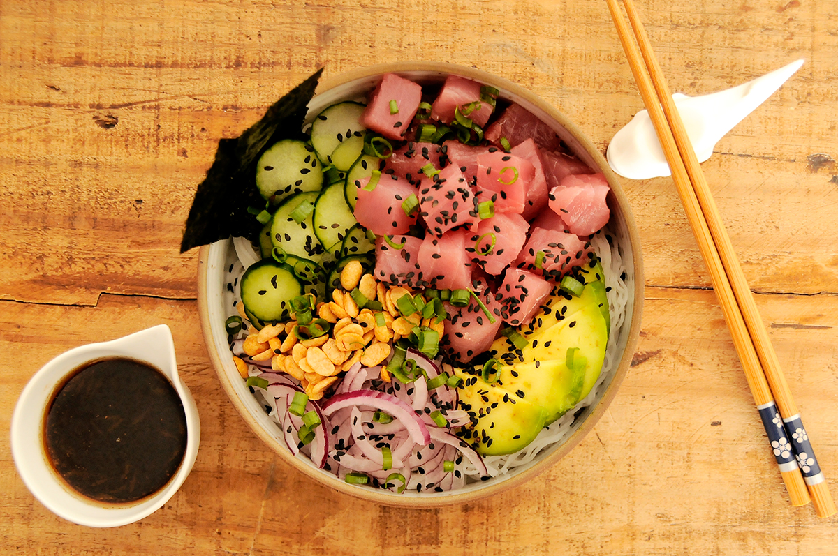 poke de atum - francinha cooks - receitas & planejamento alimentar